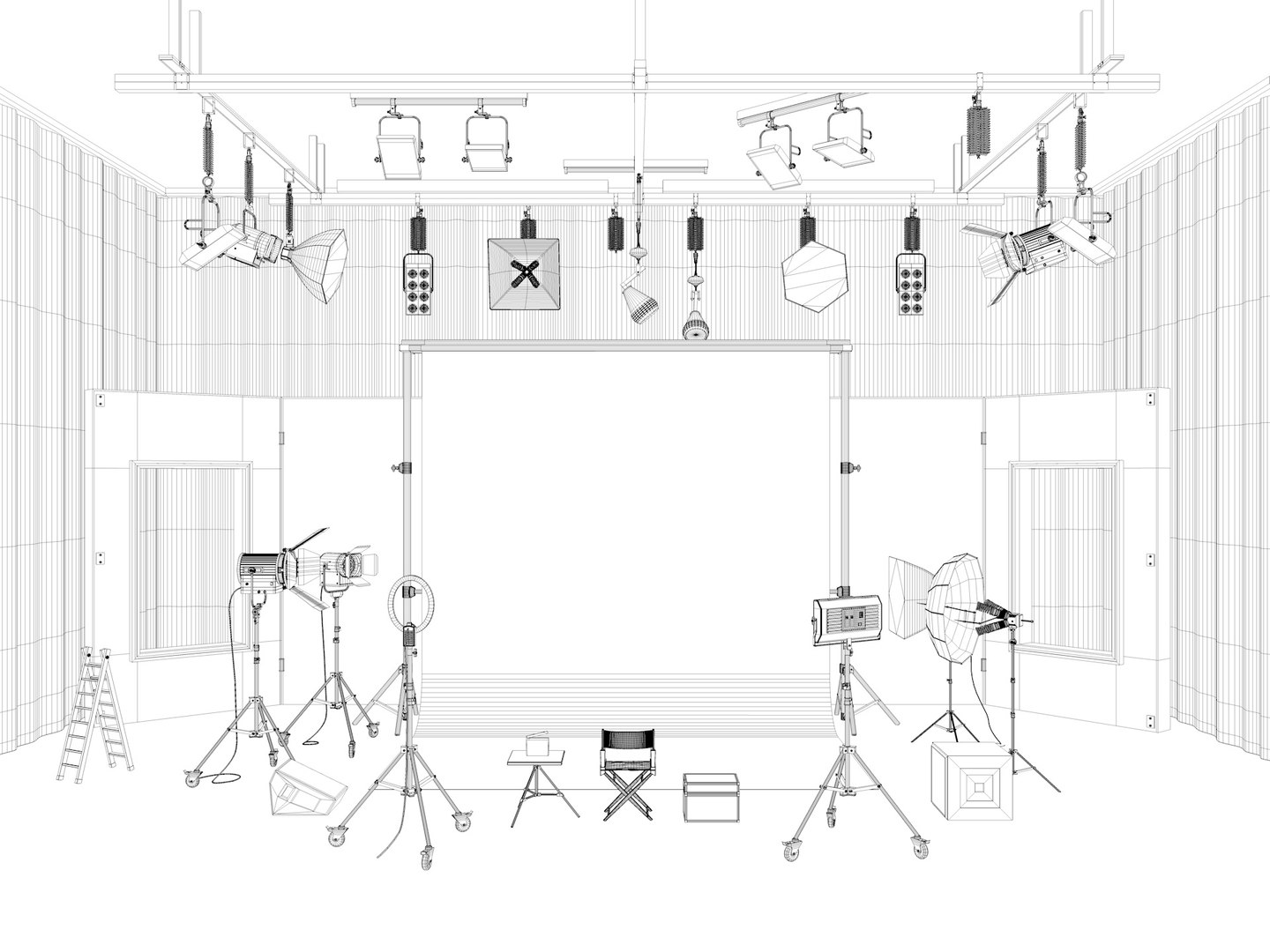 3D Photography Studio Scene - TurboSquid 2084300