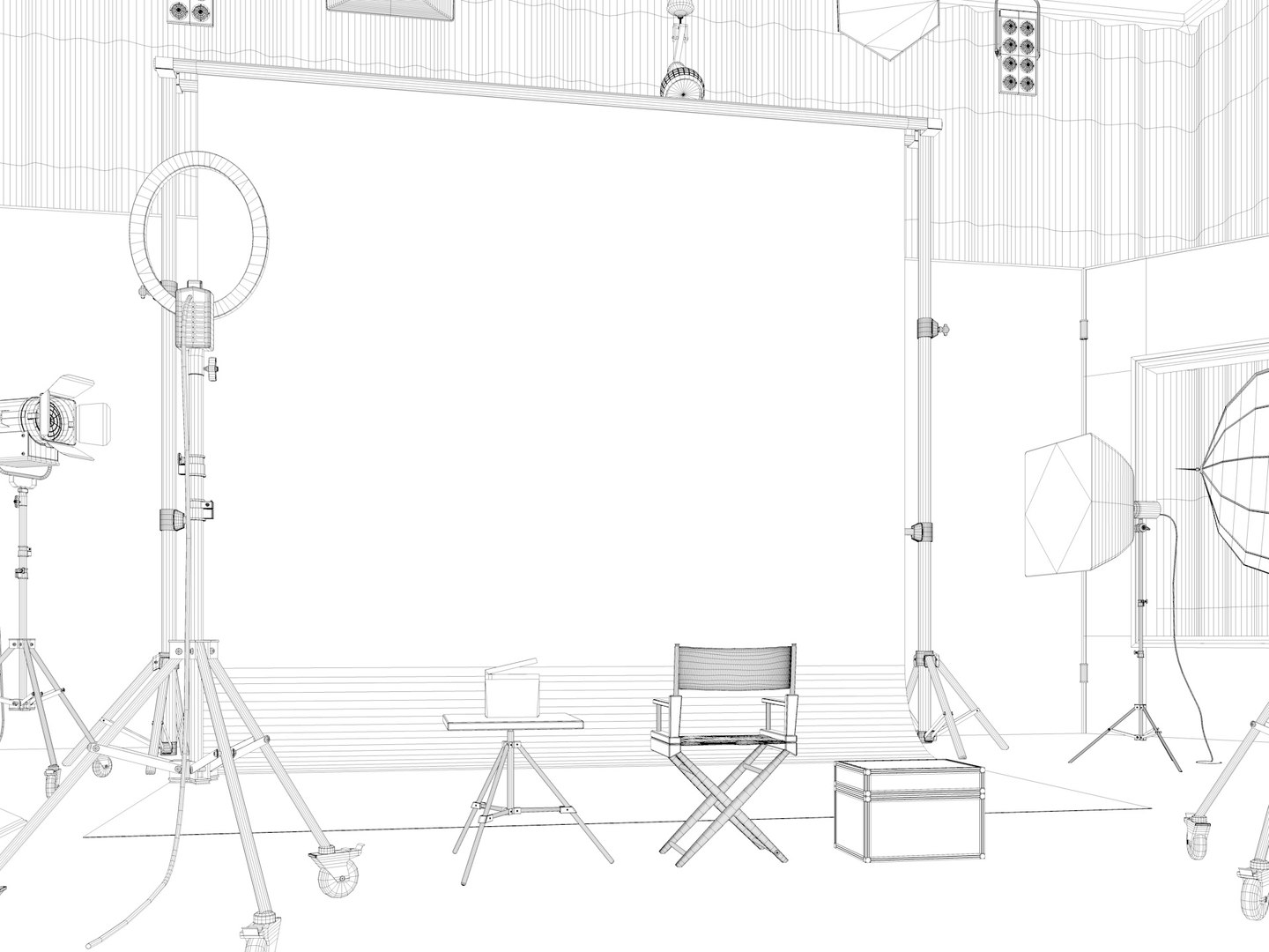 3D Photography Studio Scene - TurboSquid 2084300