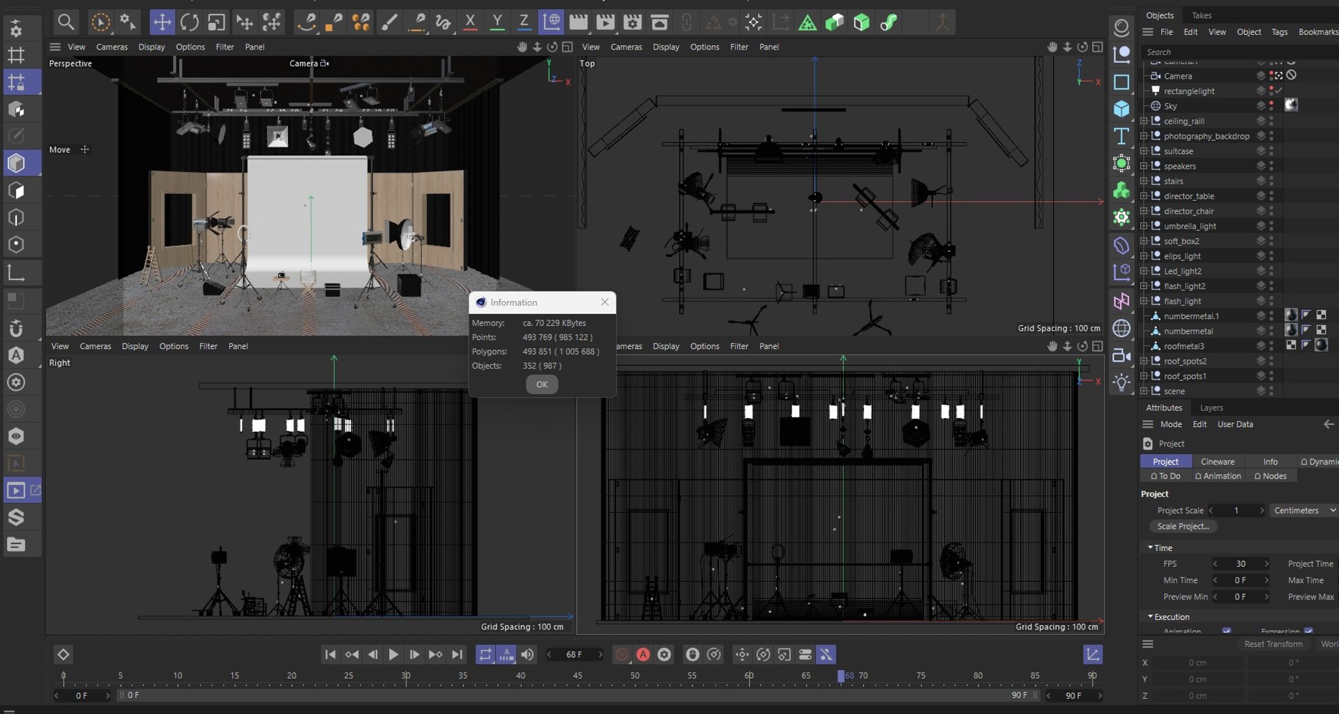 3D Photography Studio Scene - TurboSquid 2084300