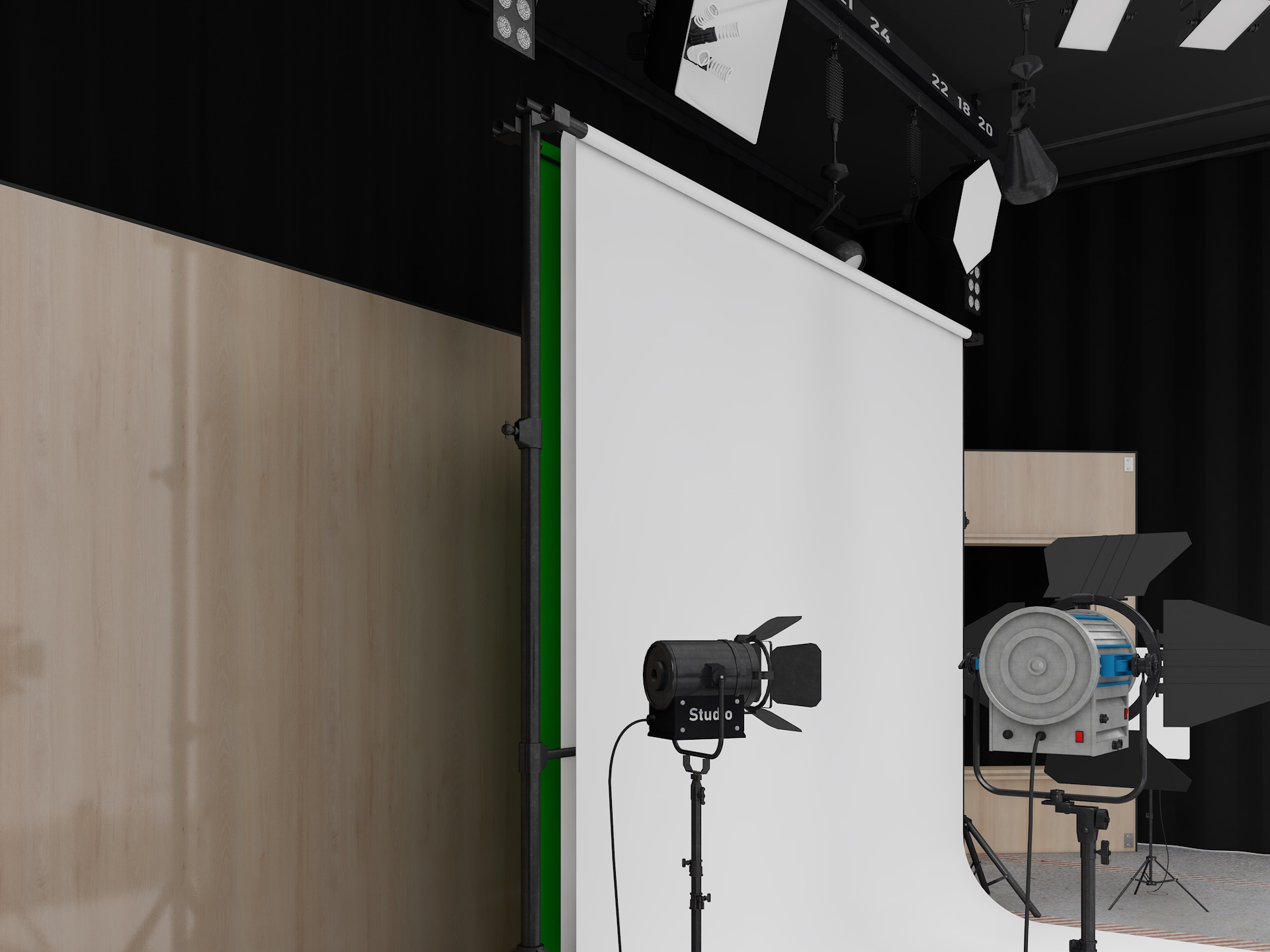 modelo 3d Escena de estudio de fotografía - TurboSquid 2084300