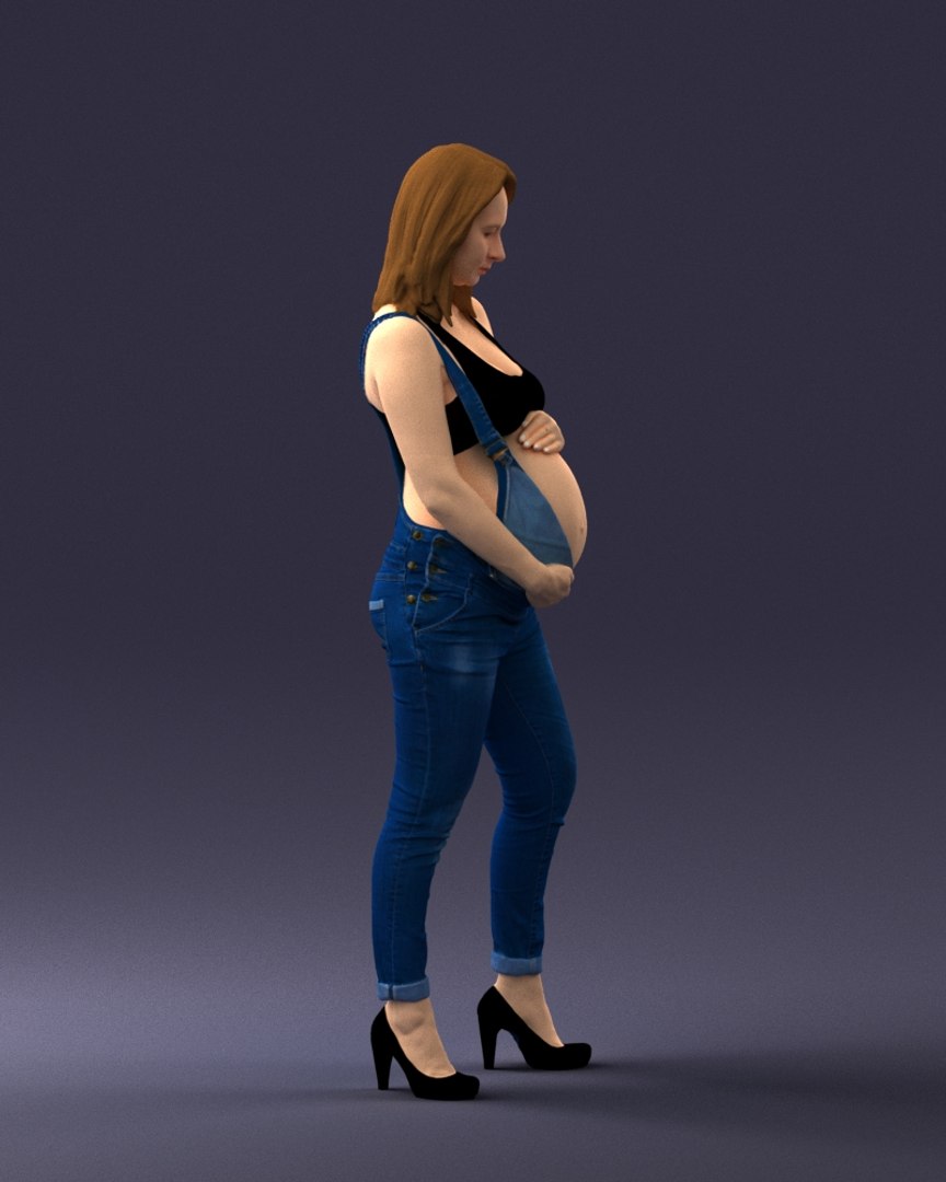 3D Pregnant Woman - TurboSquid 1512227