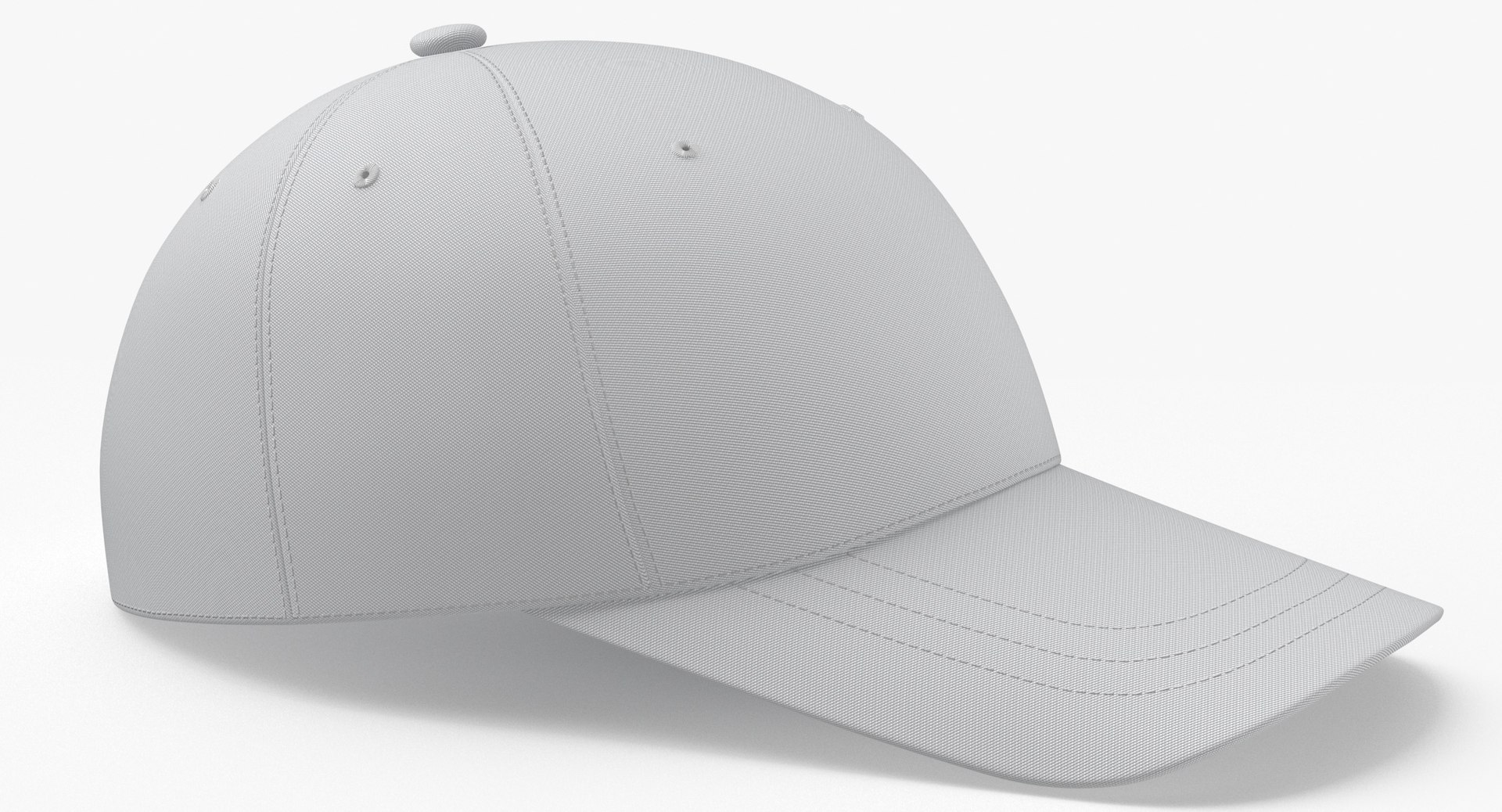 Baseball Hat Pose 01 Blank White Branded Heather Basic Poses1 3D model ...