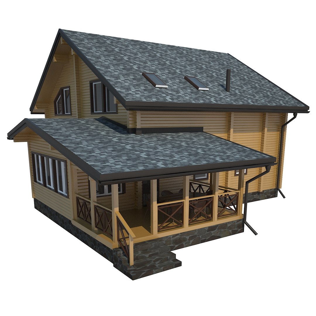 3d Timber House