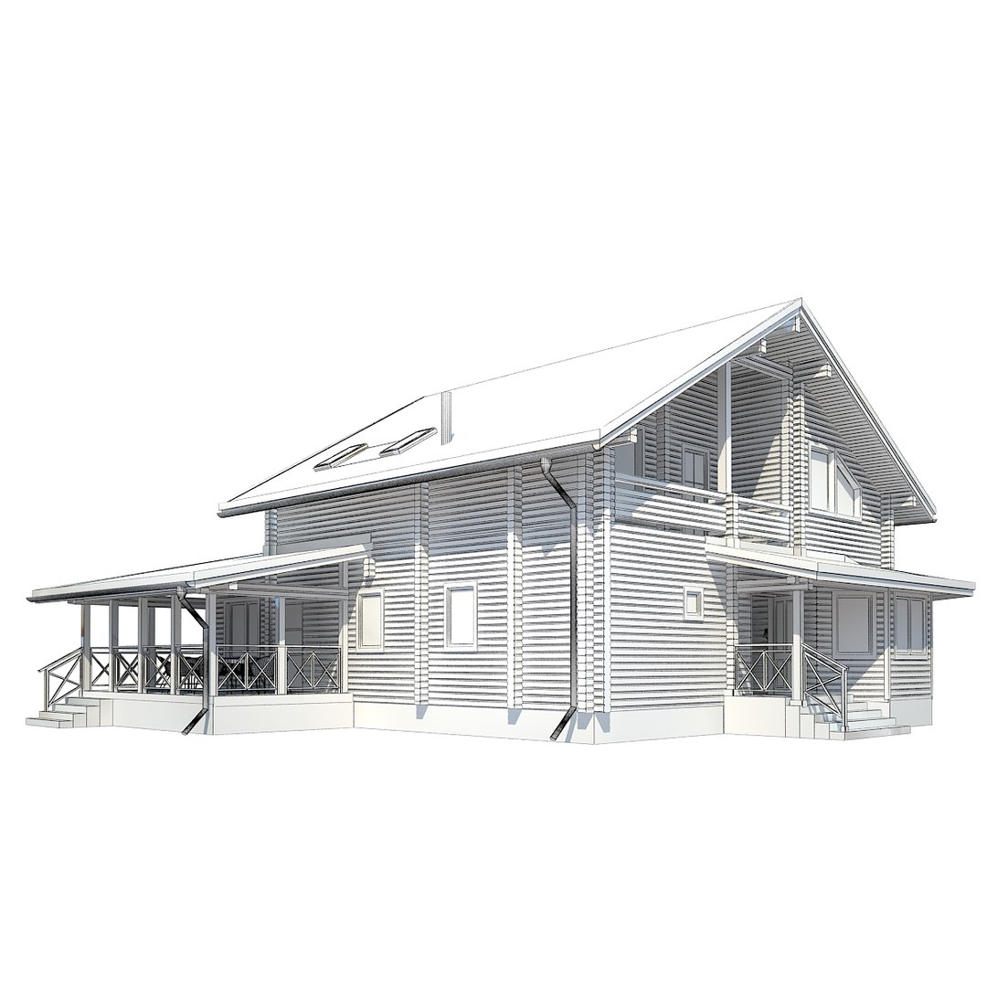 3d Timber House