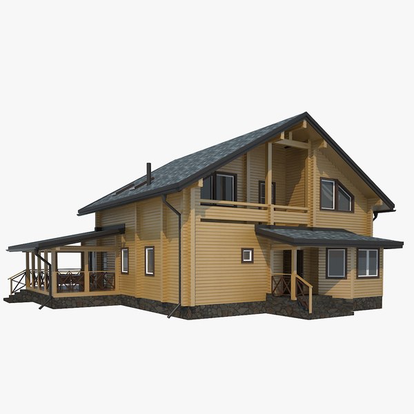3d timber house