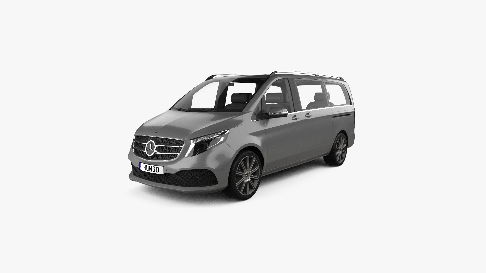 3D Mercedes-Benz V-class Avantgarde Line 2019 model - TurboSquid 2013659