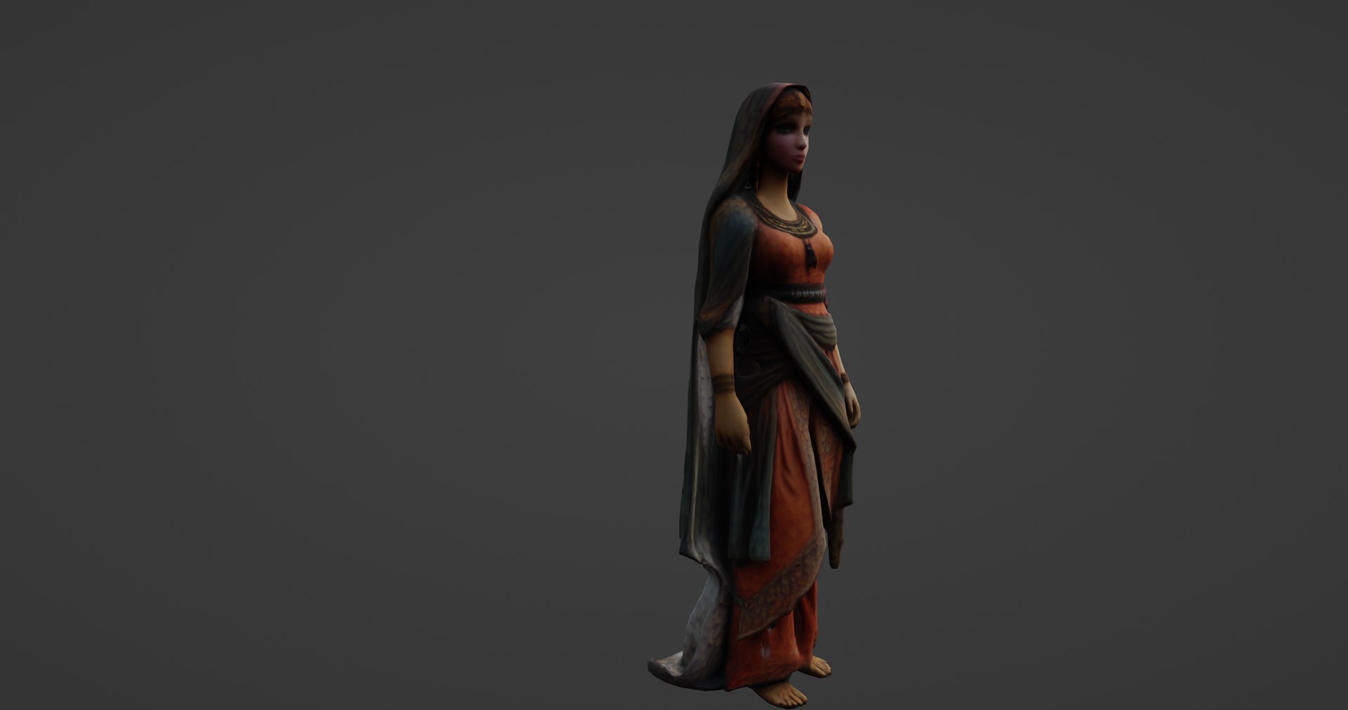 3D Ancient Noblewoman Character 3D Model - TurboSquid 2336248