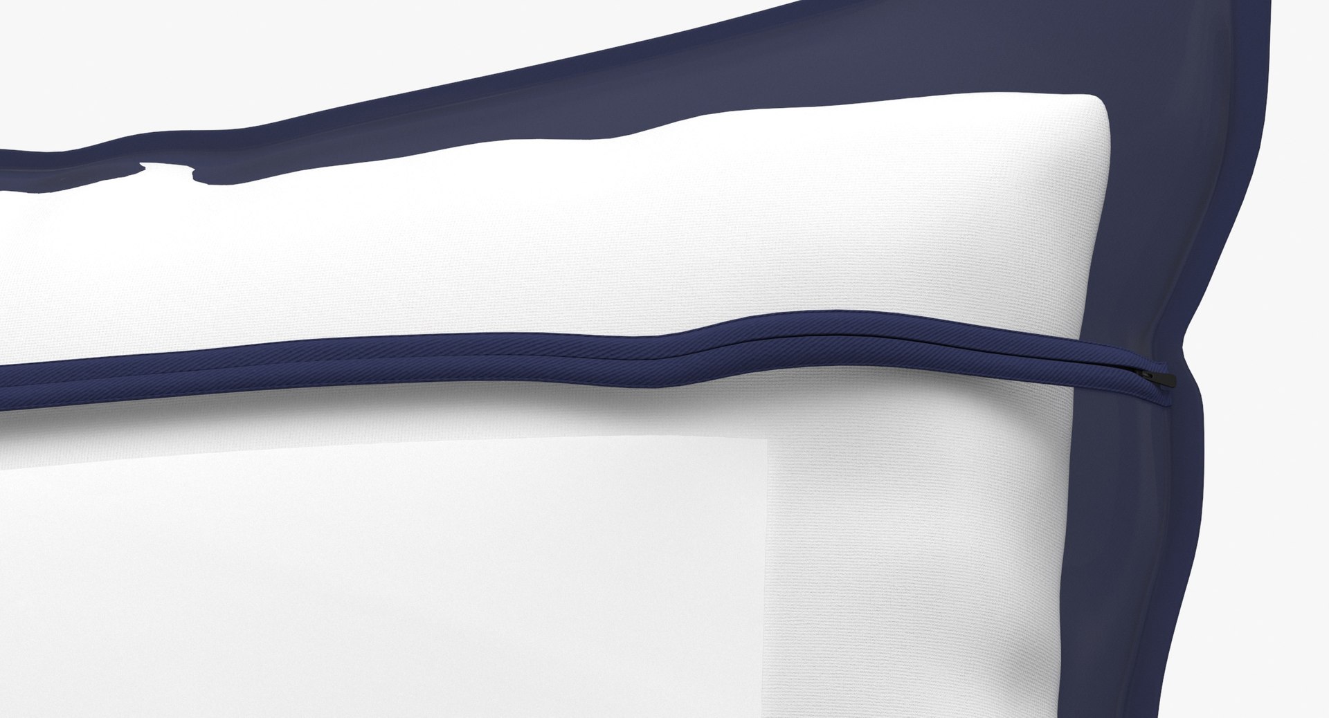 Pillow Single Blank And Generic Label 3D Model - TurboSquid 2240600