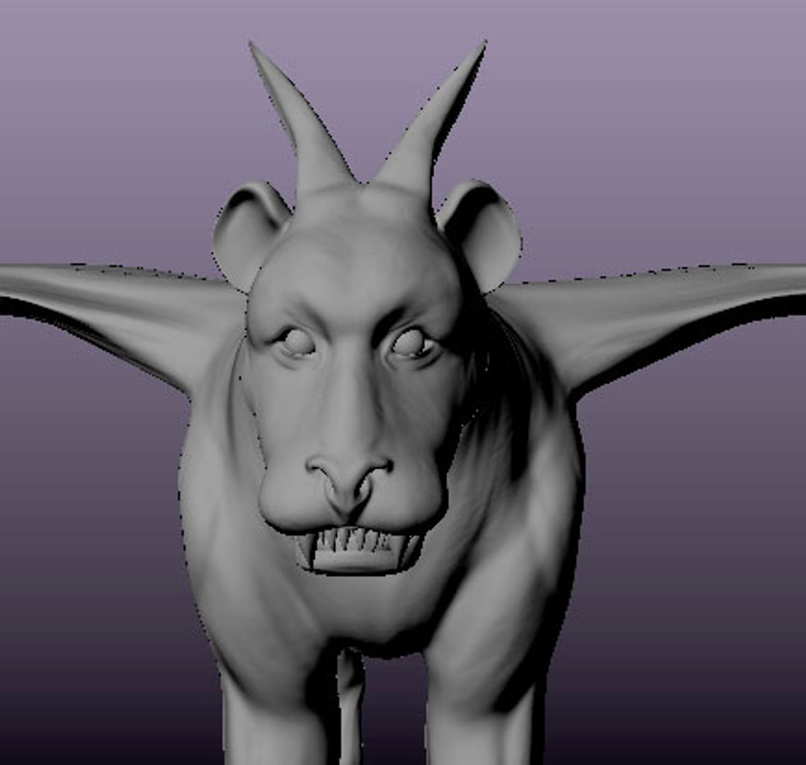 3d model mythological manticore