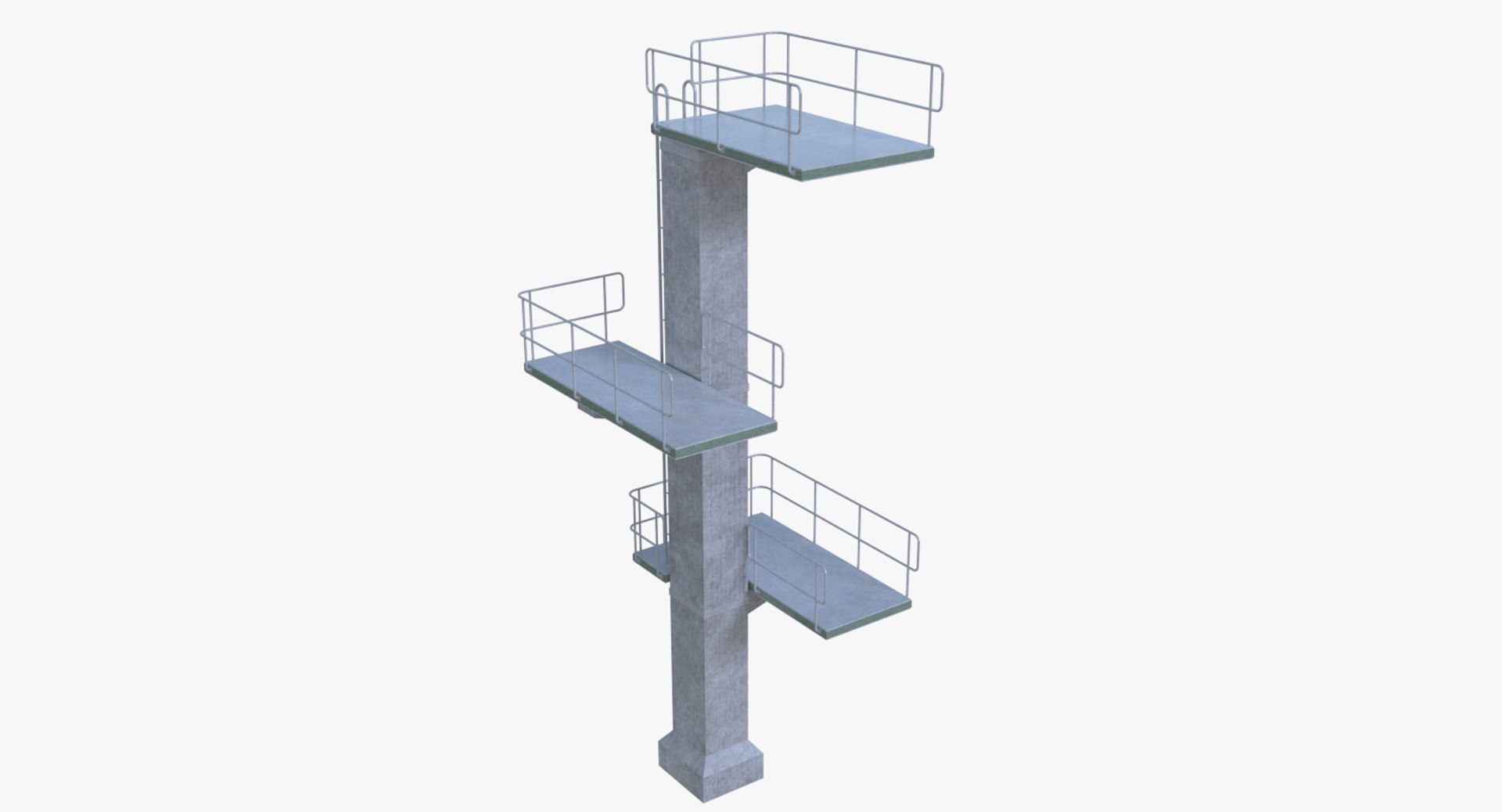 diving tower obj