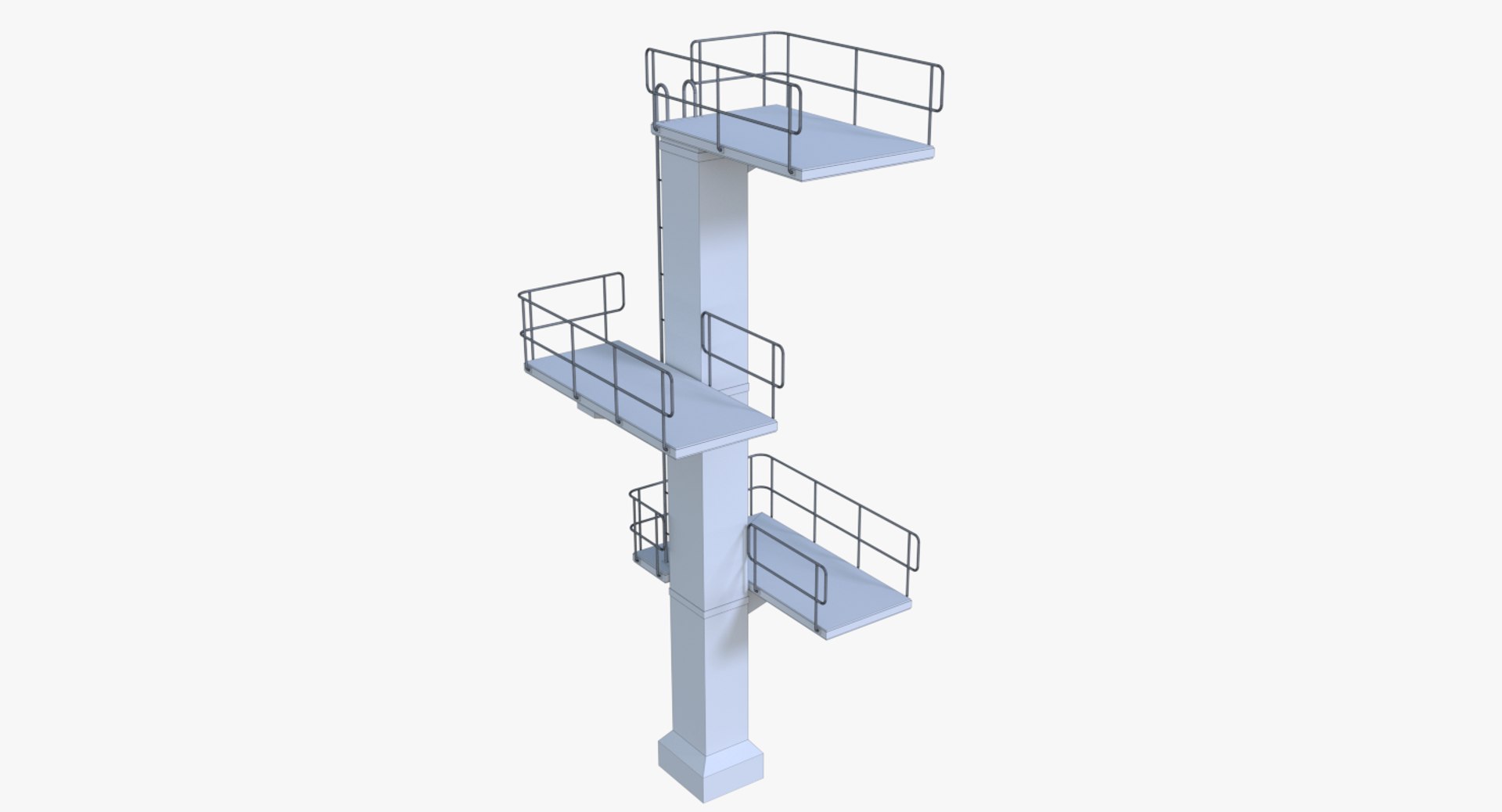 diving tower obj