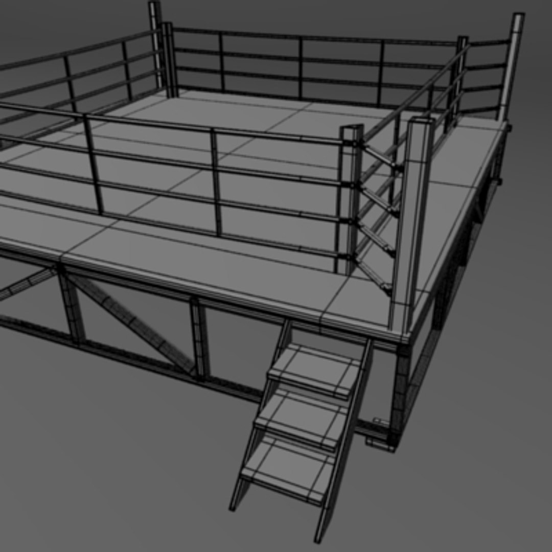 3d Ring Boxing Model