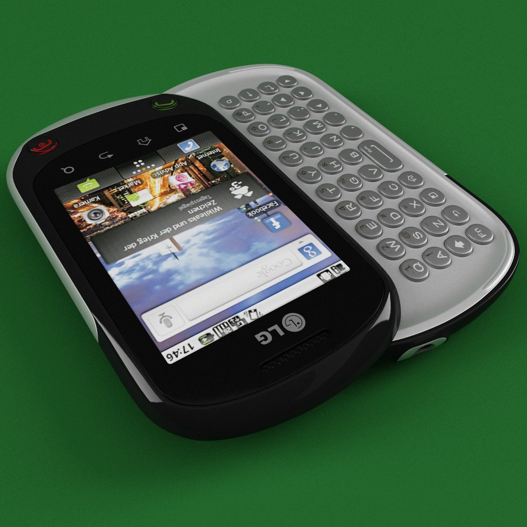 3d Lg C550 Optimus Chat