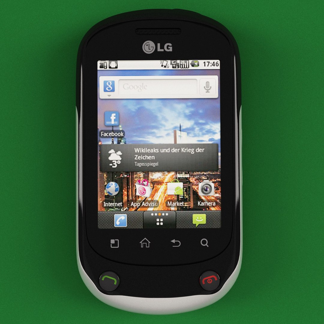 3d Lg C550 Optimus Chat