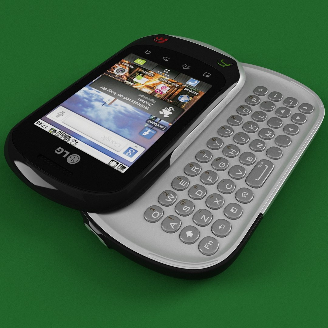 3d Lg C550 Optimus Chat