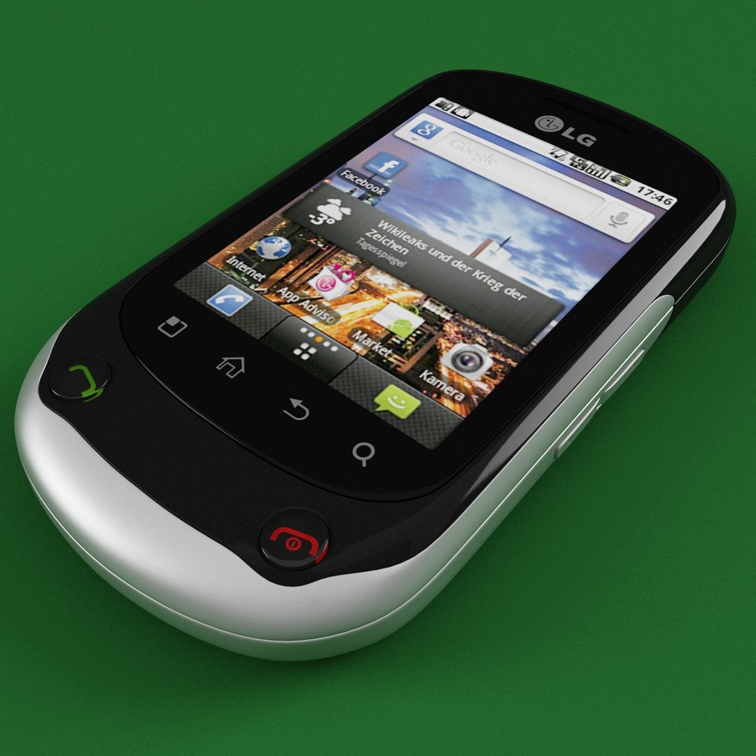 3d Lg C550 Optimus Chat