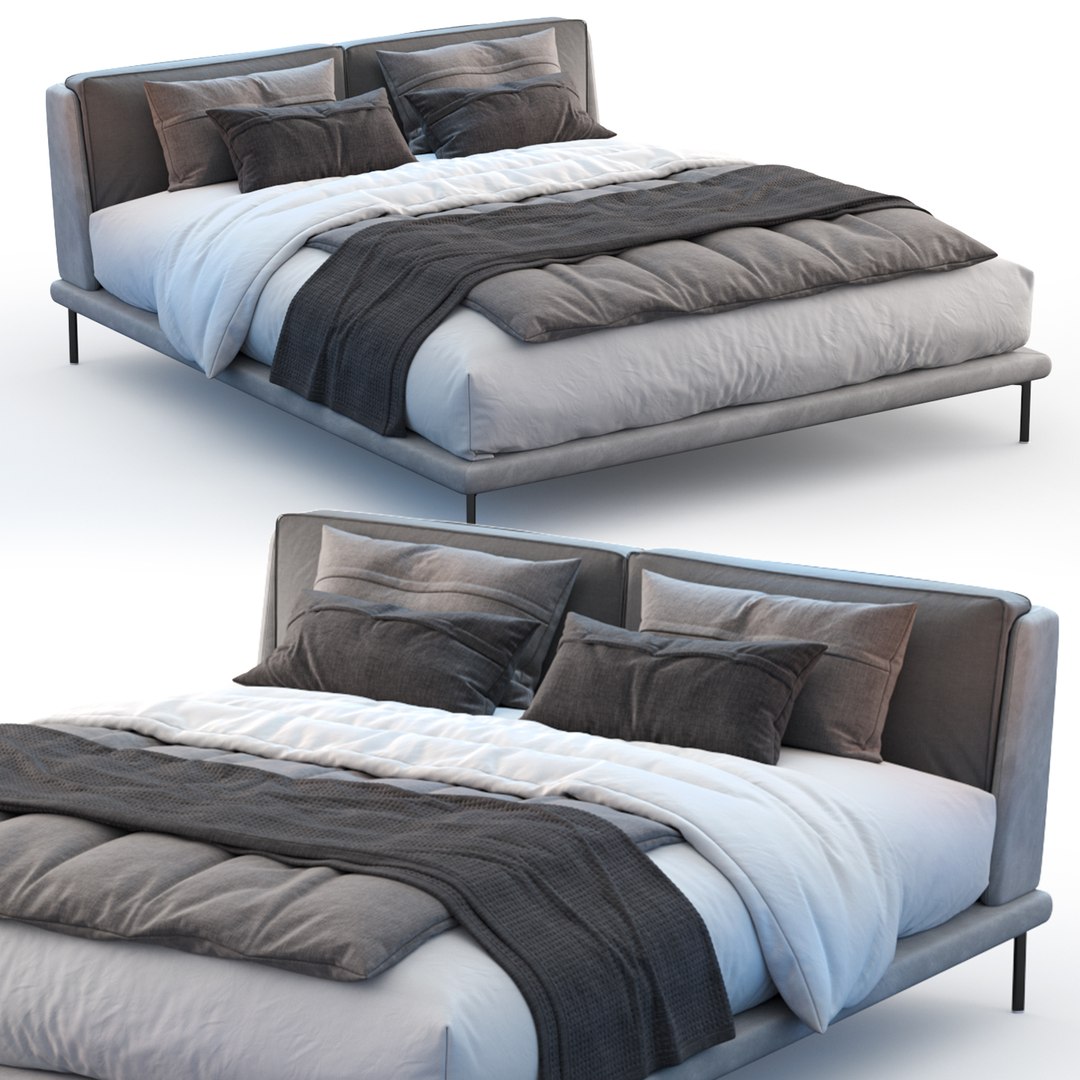3D Myhomecollection Bed Mise Model - TurboSquid 1568835