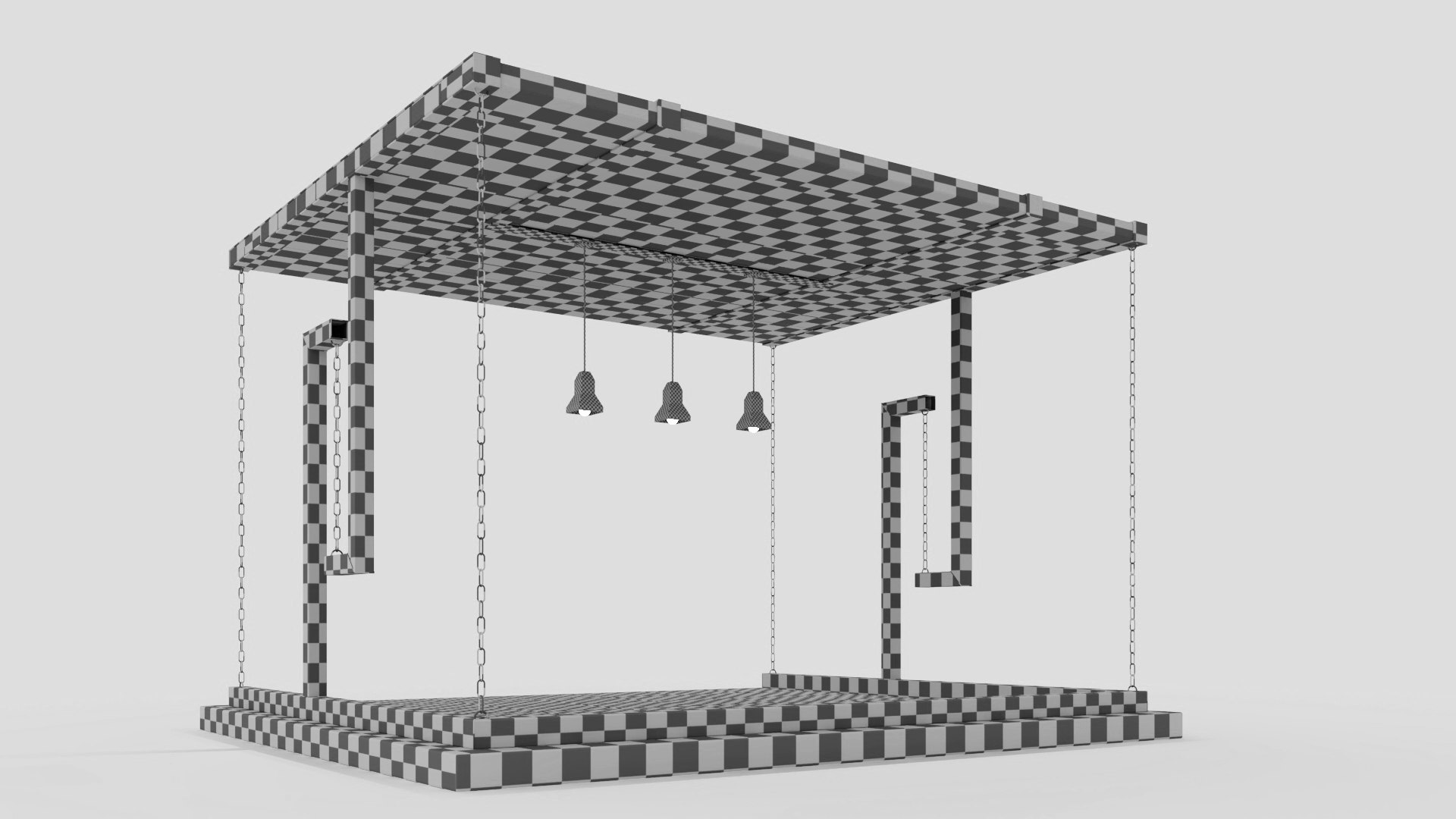 3D Gazebo Tensegrity Chains - TurboSquid 1656038