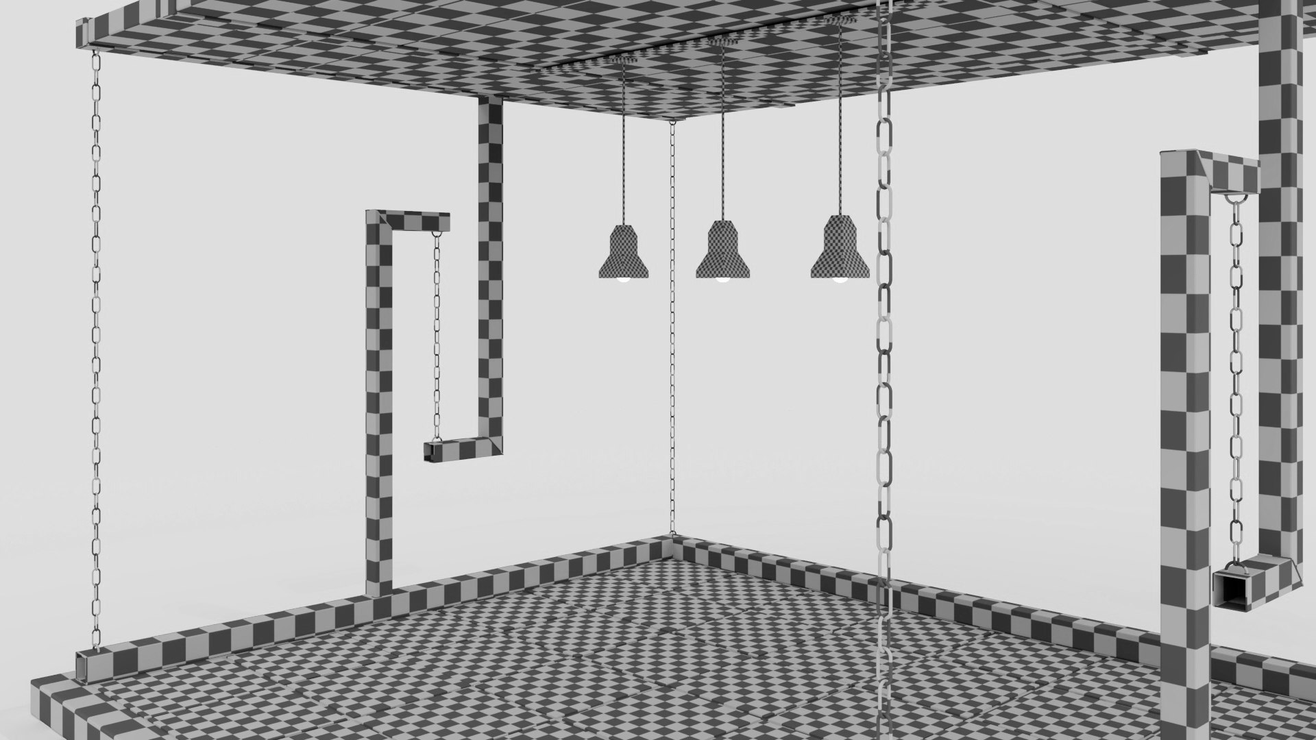 3D Gazebo Tensegrity Chains - TurboSquid 1656038