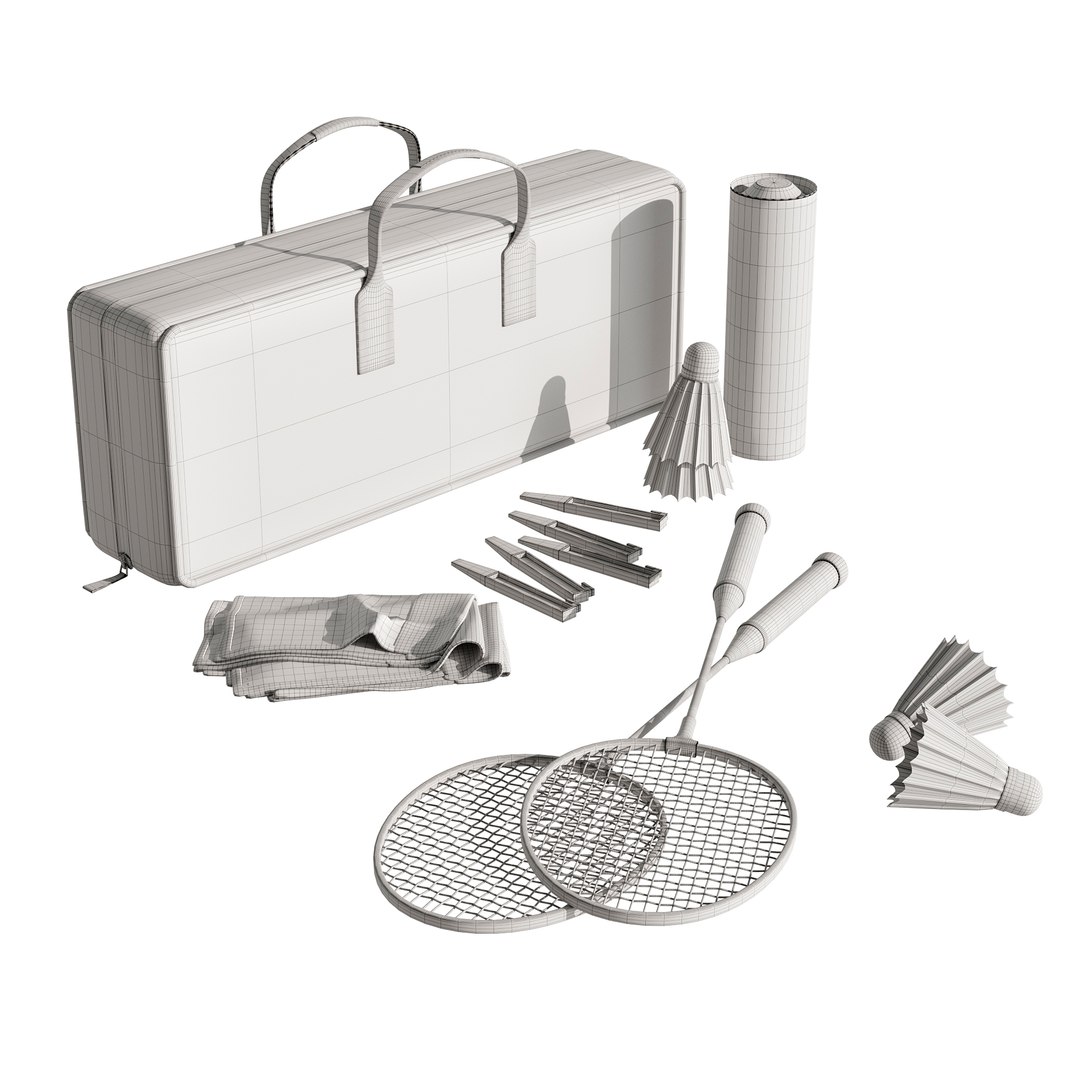 3D Badminton Set 1 - TurboSquid 1950867