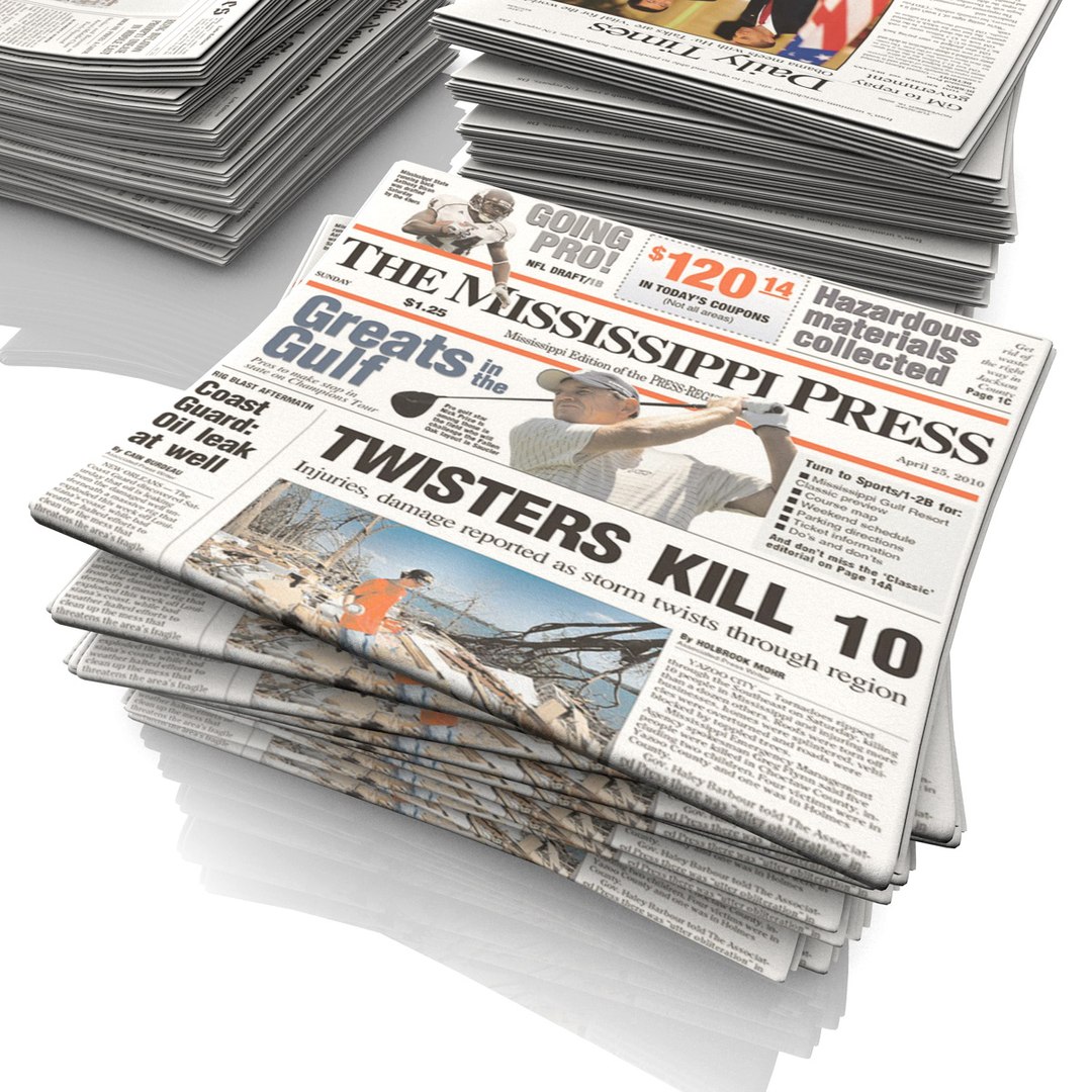Newspaper News Paper 3d Model