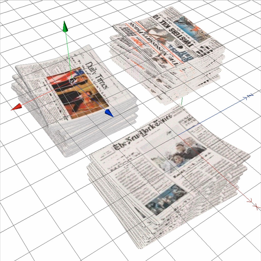 Newspaper News Paper 3d Model