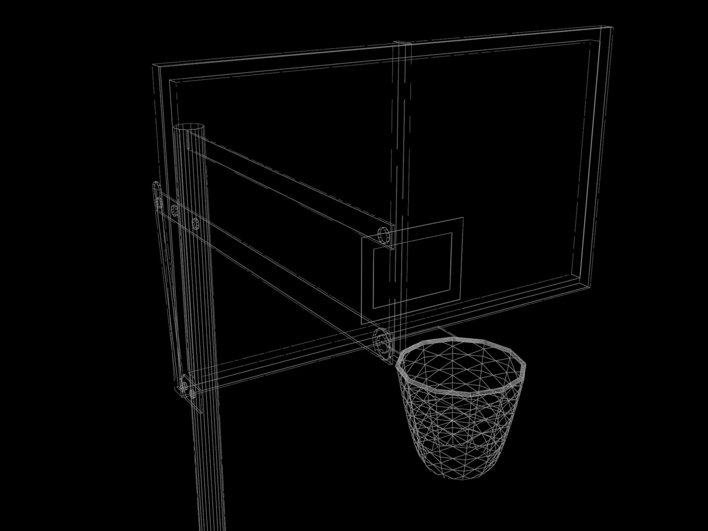 3d Basketball Net