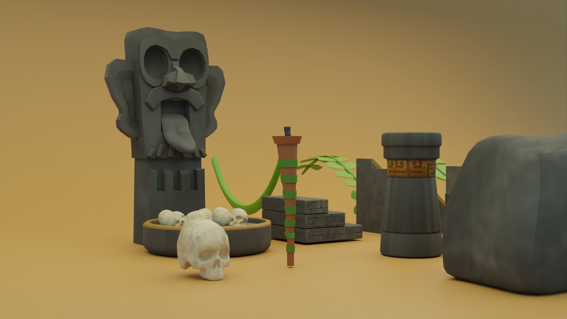 Mayan Temple Pack 3D Model - TurboSquid 2065979