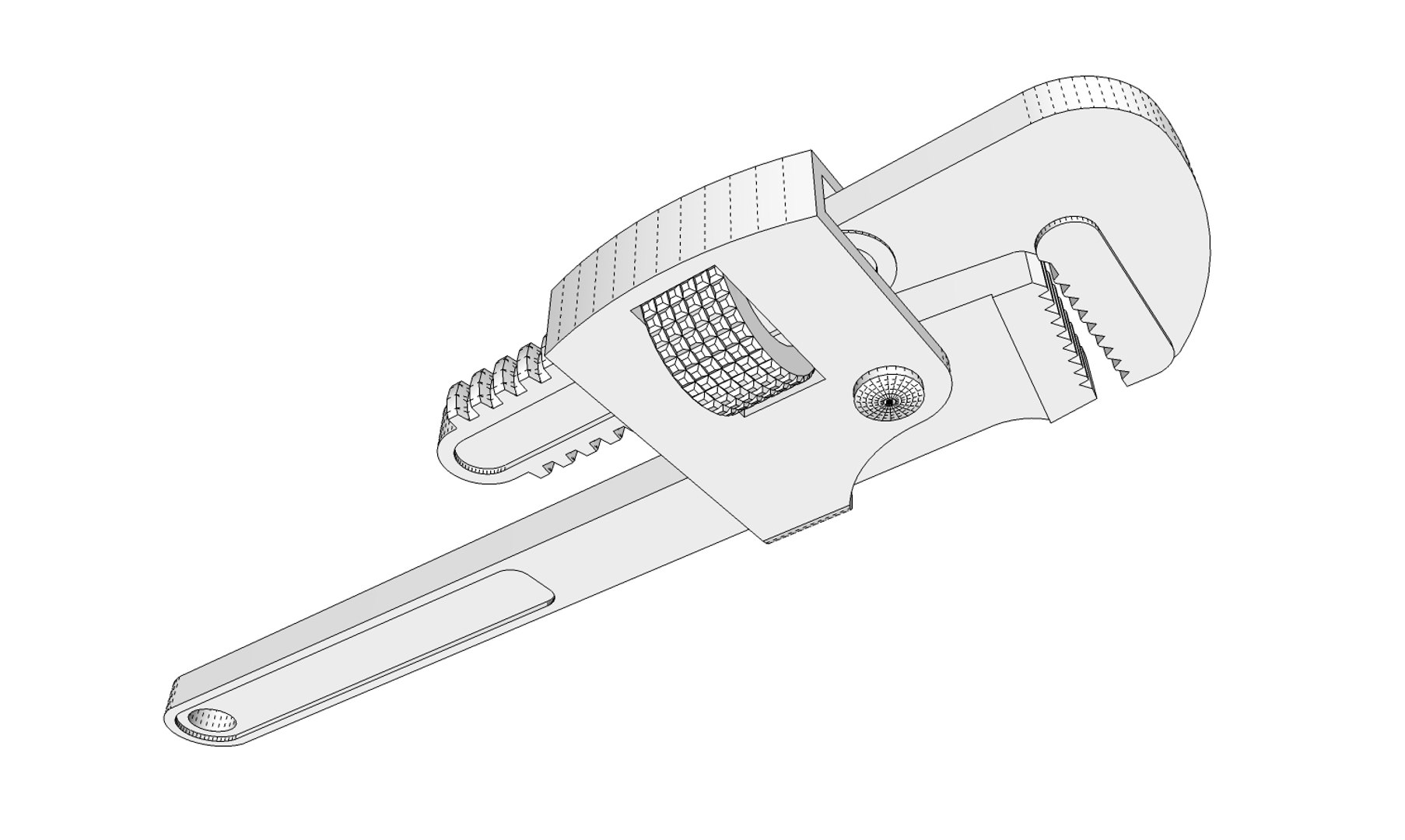 3D Model Pipe Wrench - TurboSquid 1341280