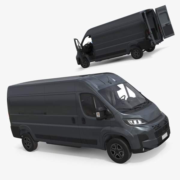 modelo 3d Furgoneta de carga de servicio mediano preparada para Cinema ...