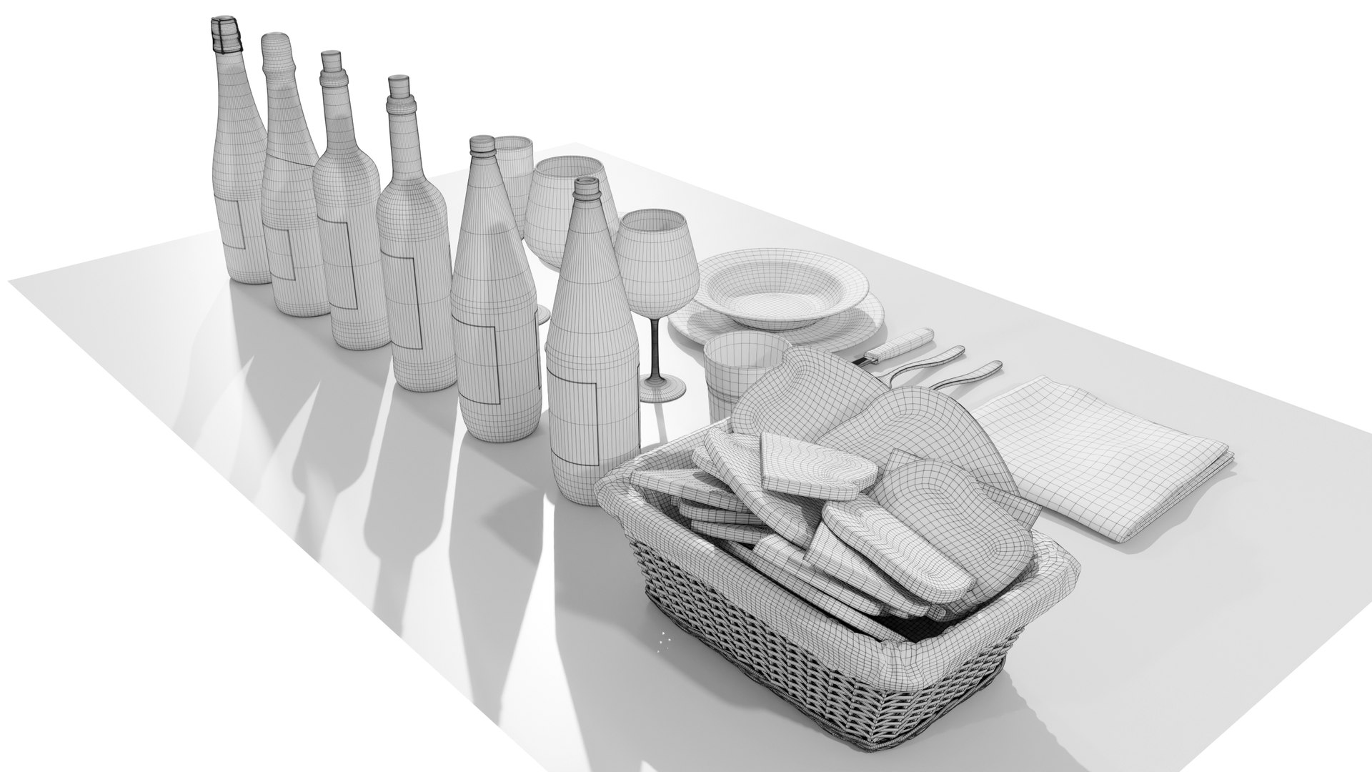 Tableware 3D Model - TurboSquid 2073164