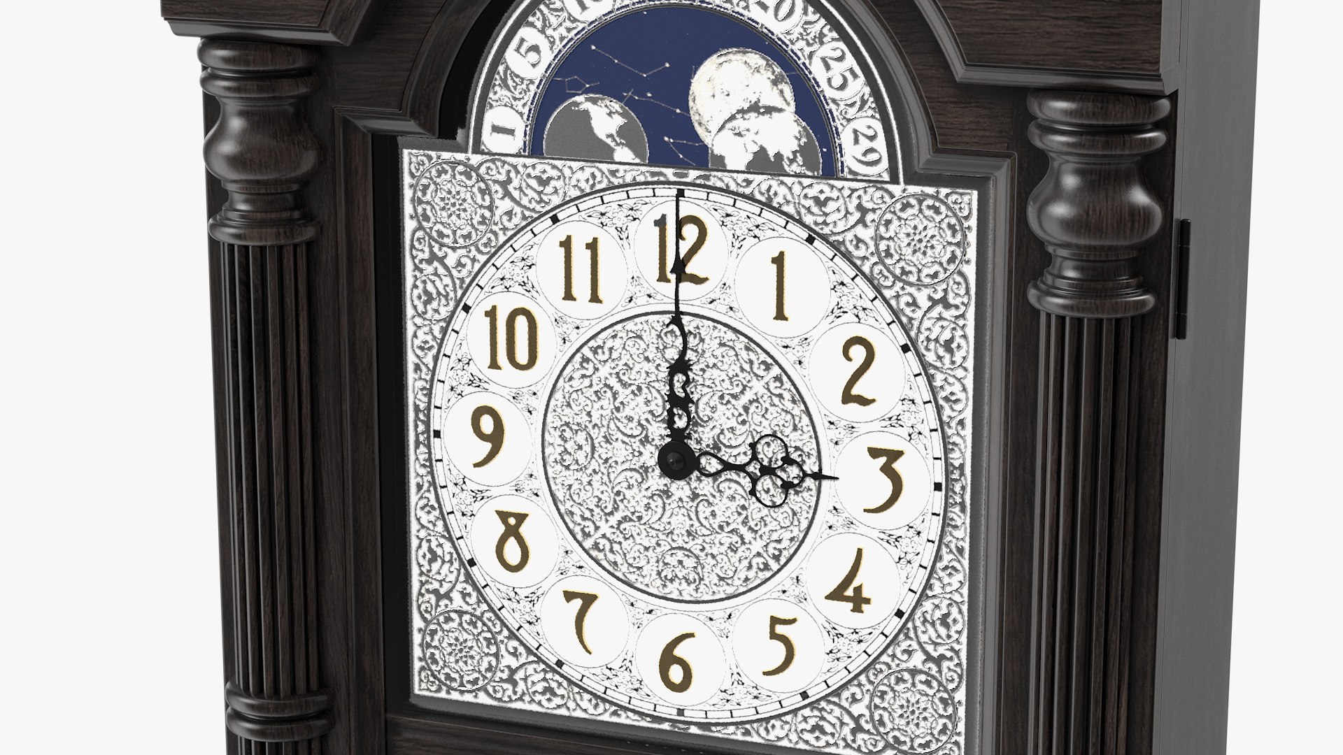 Vintage Pendulum Wall Clock 3D - TurboSquid 1496697
