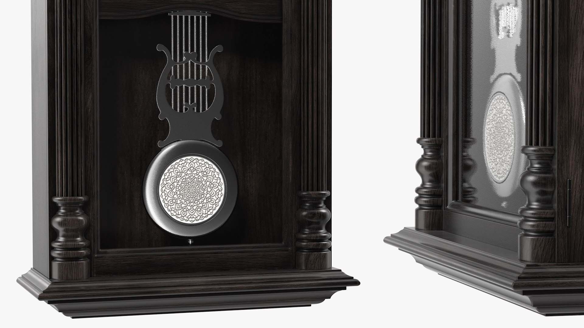 Vintage Pendulum Wall Clock 3D - TurboSquid 1496697