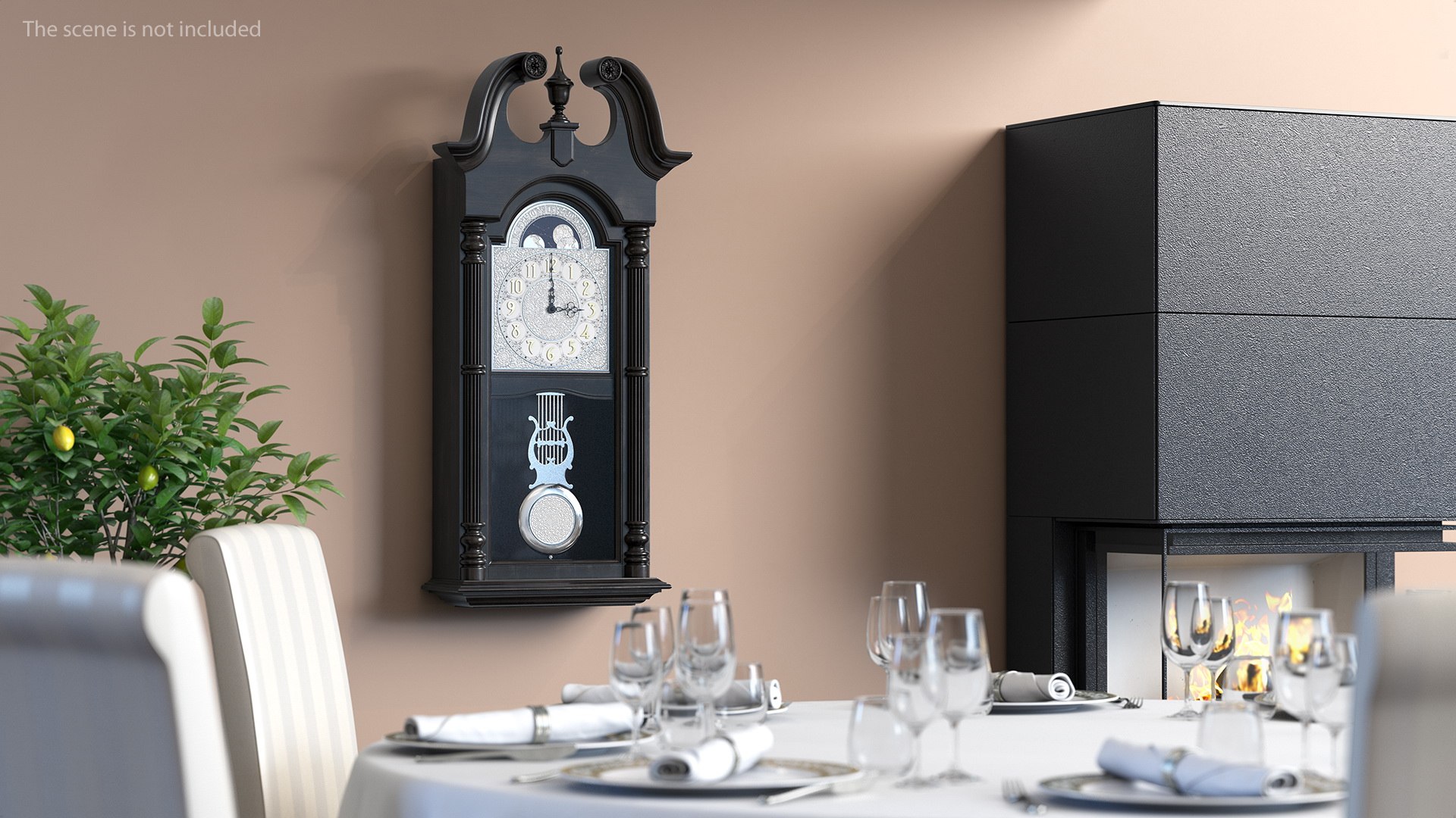 Vintage Pendulum Wall Clock 3D - TurboSquid 1496697