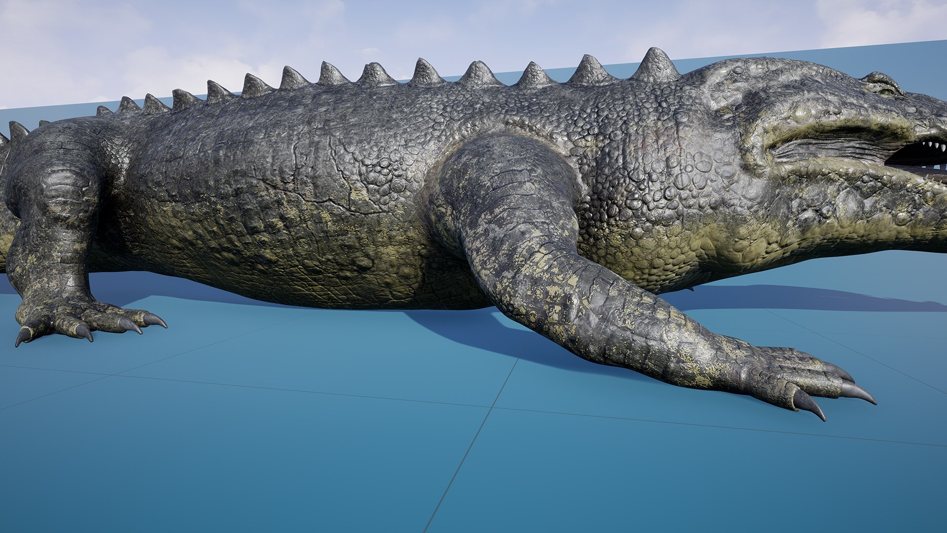 3D Model Deinosuchus - Crocodile Unreal Engine - Unity Project ...