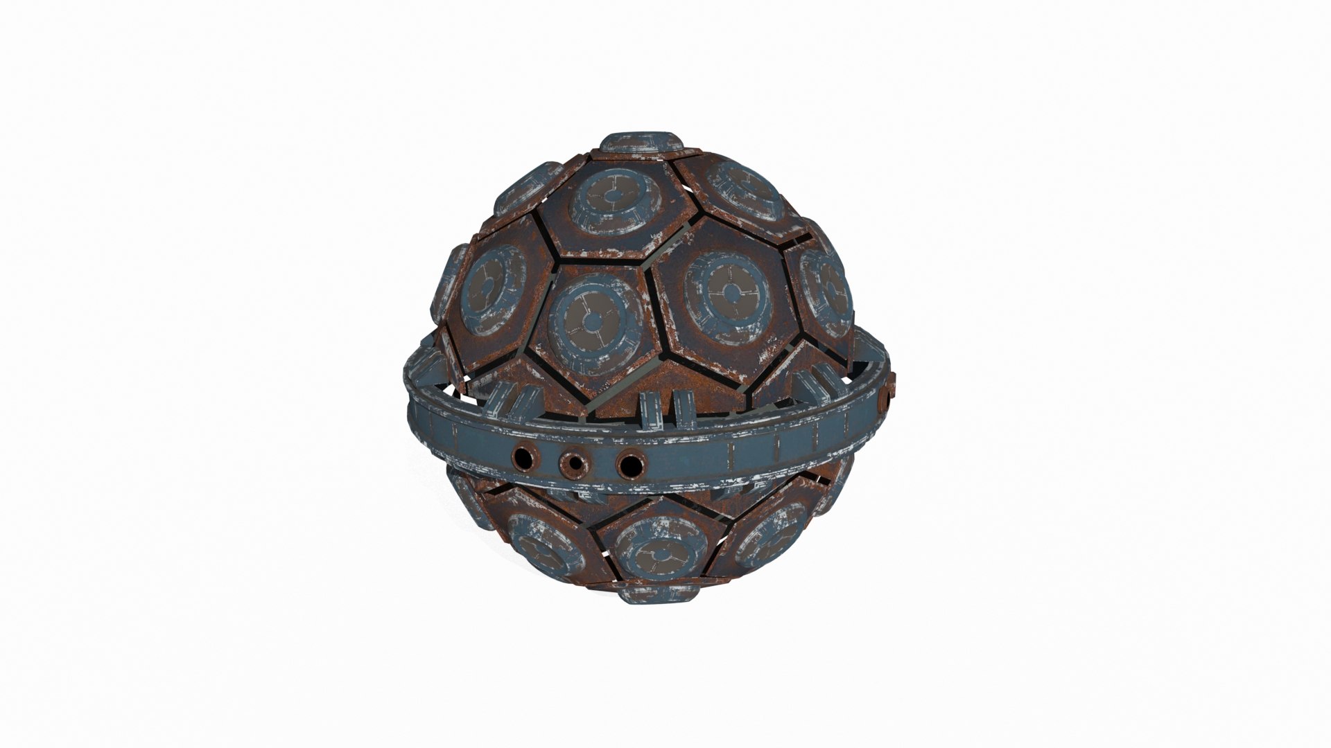 3D Science Fiction Iron Ball Robot - TurboSquid 2213985