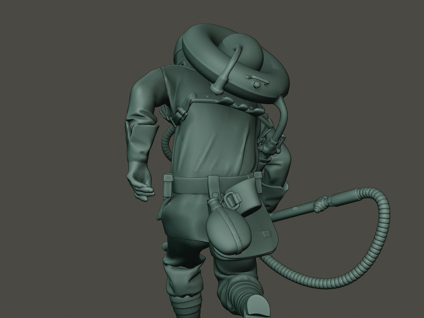 3D model german soldier ww1 run - TurboSquid 1542947