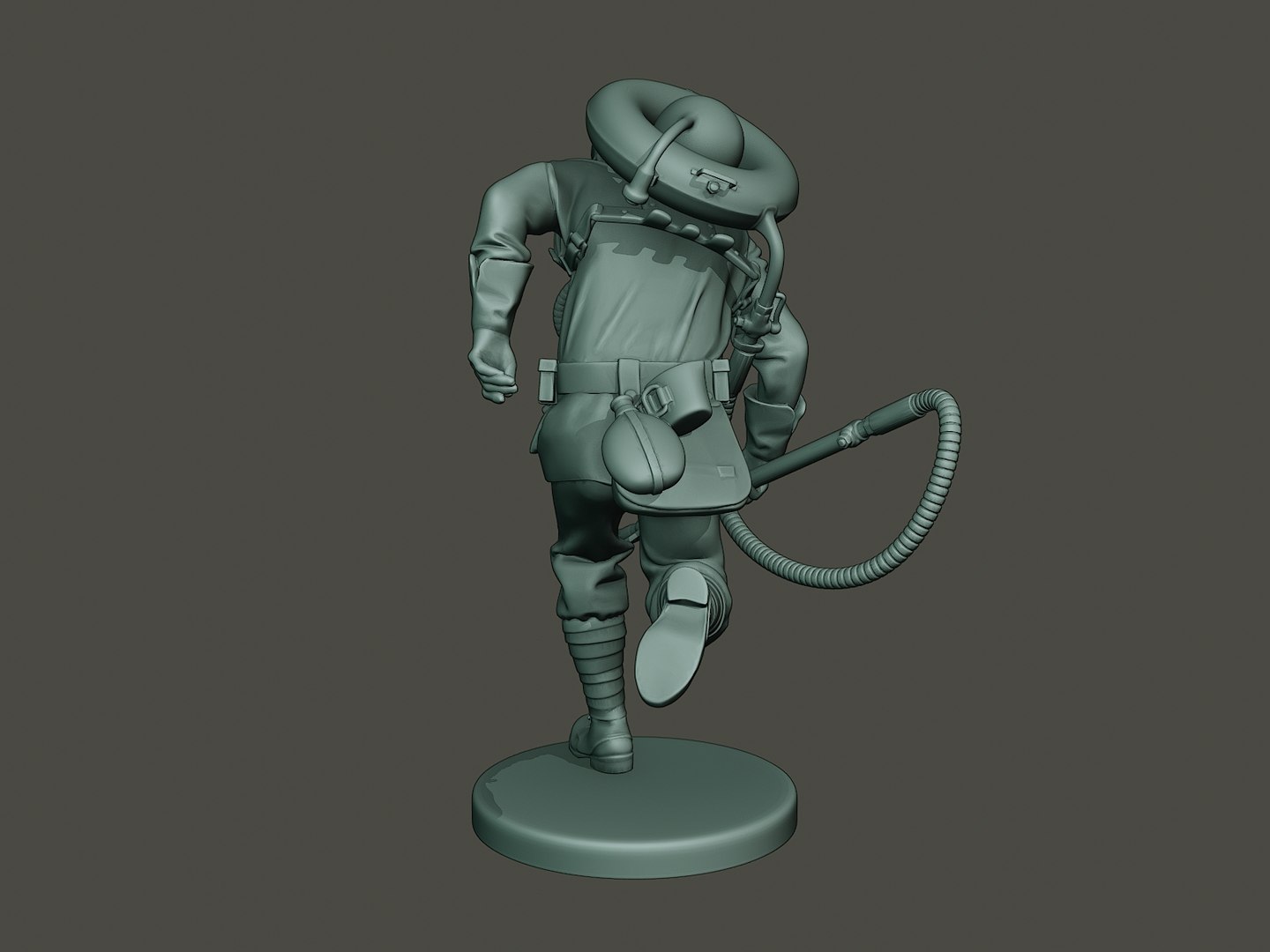 3D Model German Soldier Ww1 Run - TurboSquid 1542947