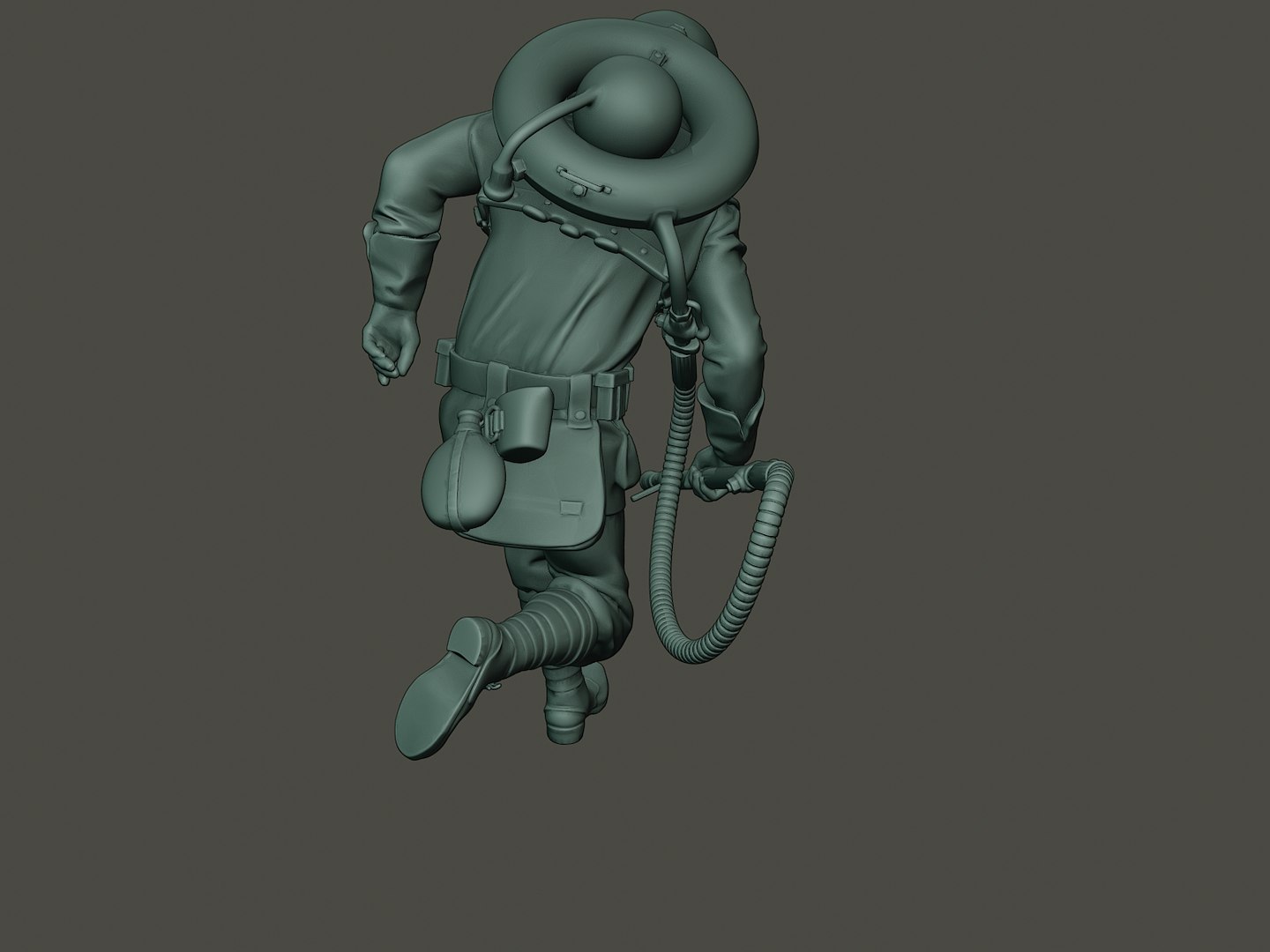 3D model german soldier ww1 run - TurboSquid 1542947
