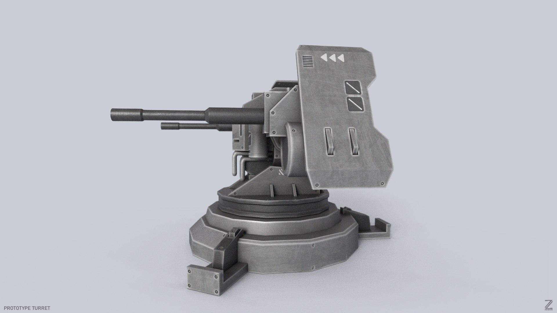 Prototype Turret 3D Model - TurboSquid 2392507