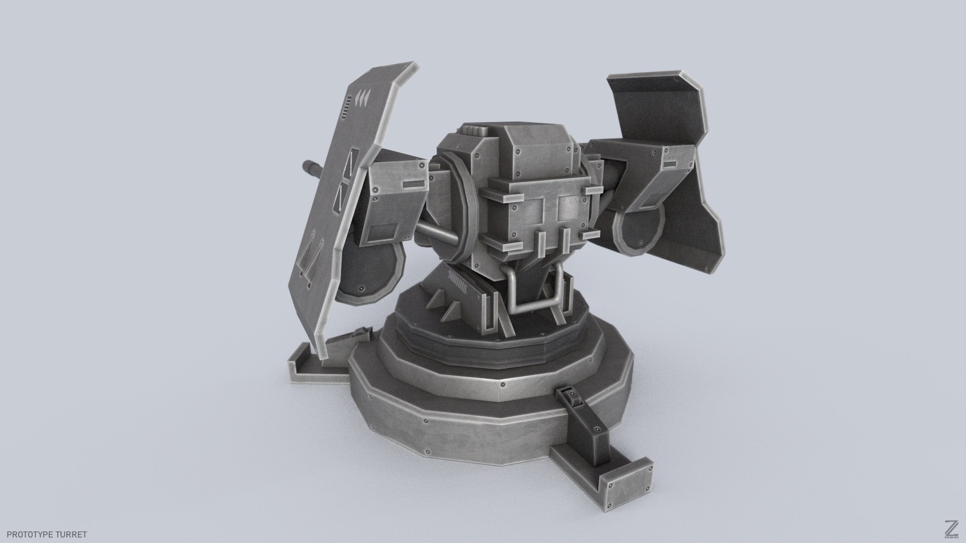 Prototype Turret 3D Model - TurboSquid 2392507