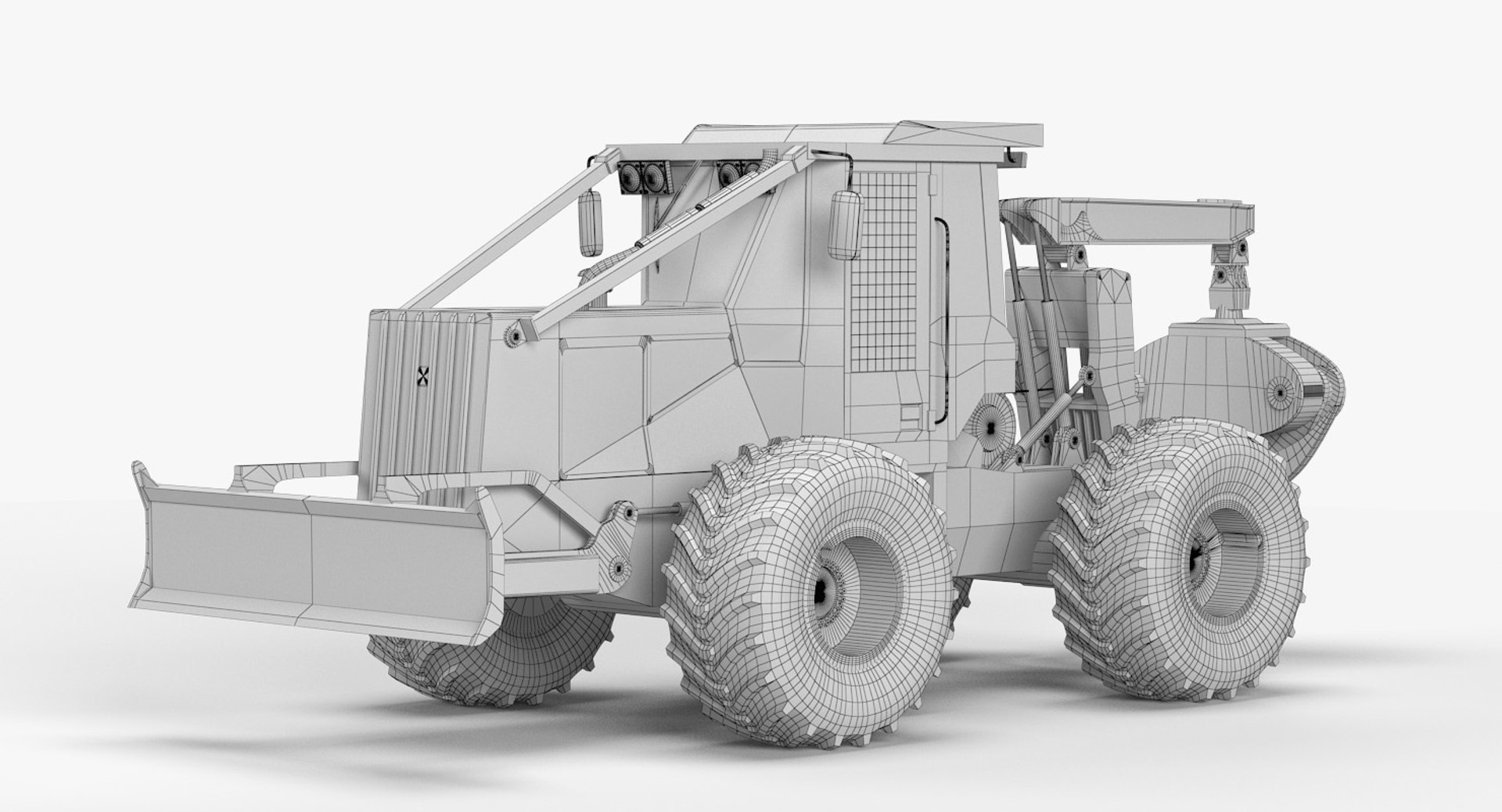 Grapple skidder 3D model - TurboSquid 1289423