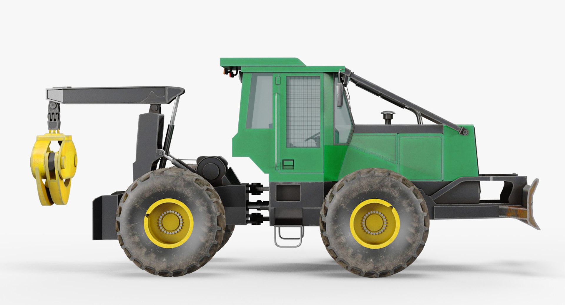 Grapple skidder 3D model - TurboSquid 1289423