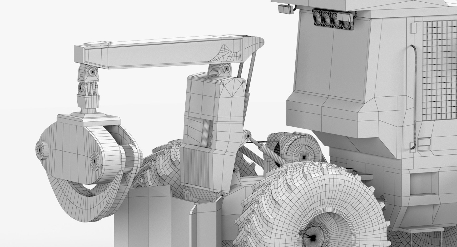 Grapple skidder 3D model - TurboSquid 1289423