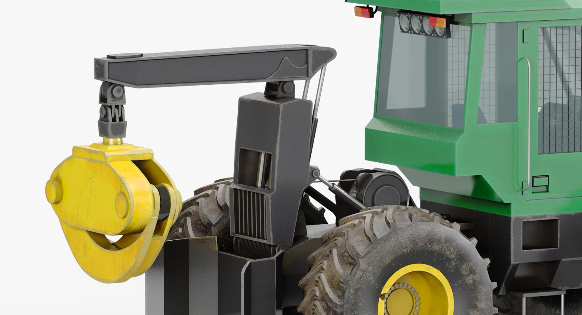 Grapple skidder 3D model - TurboSquid 1289423