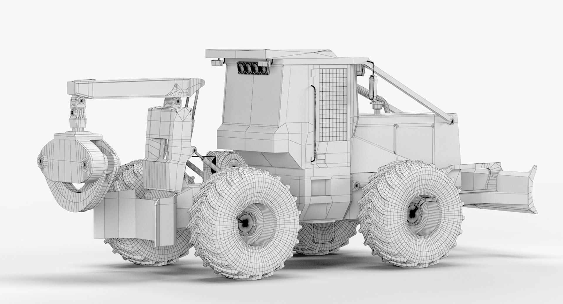 Grapple skidder 3D model - TurboSquid 1289423