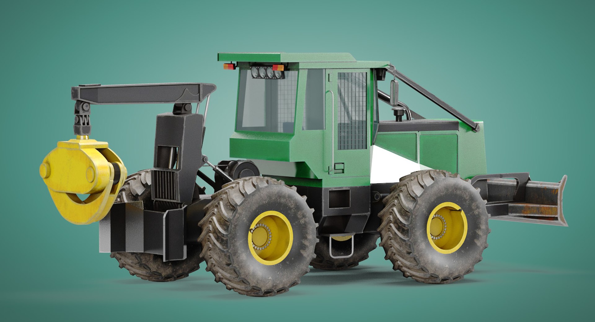 Grapple skidder 3D model - TurboSquid 1289423