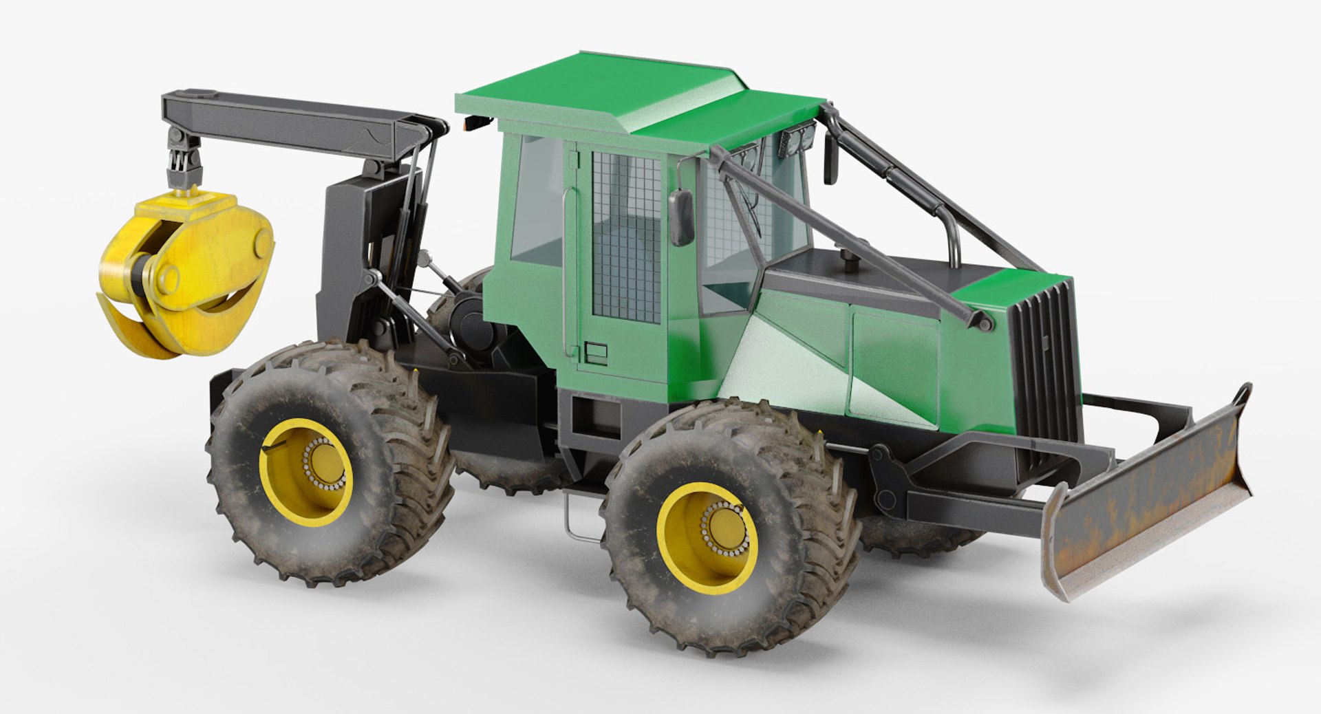 Grapple skidder 3D model - TurboSquid 1289423
