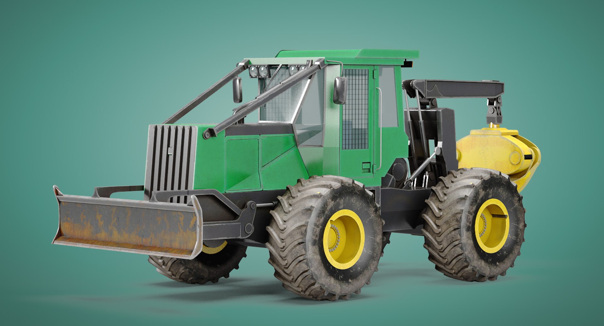 Grapple skidder 3D model - TurboSquid 1289423