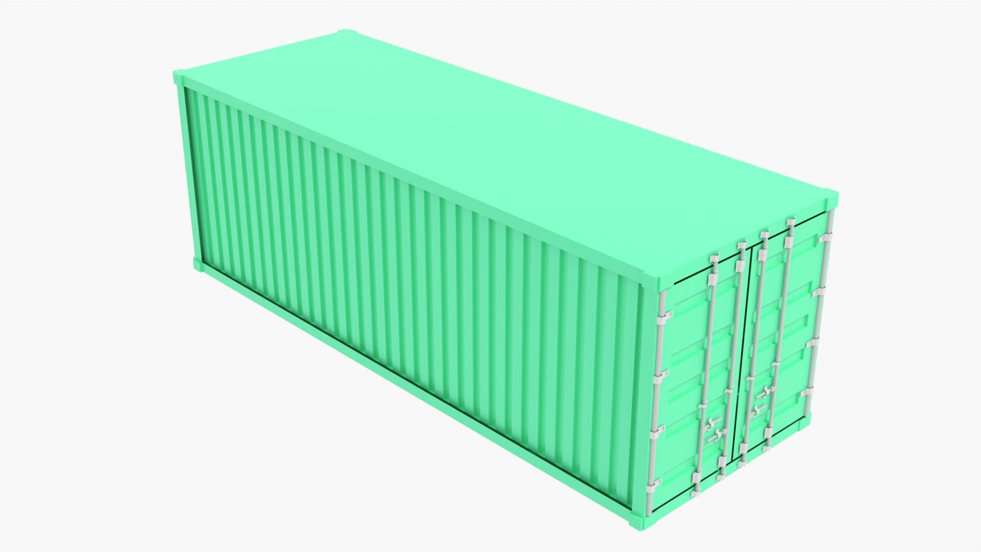 3D Model Simple Cargo Container - TurboSquid 1663137